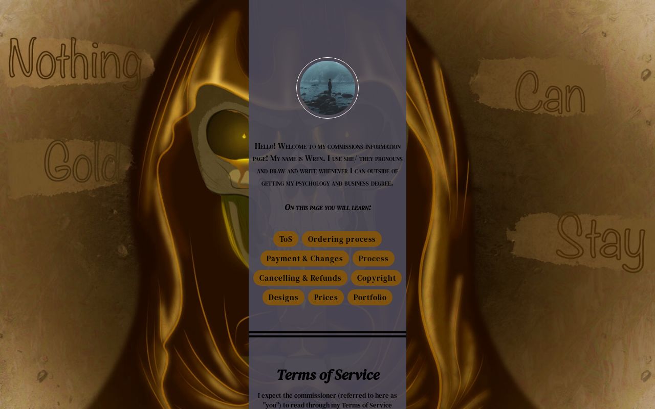 Wren's Commission Information